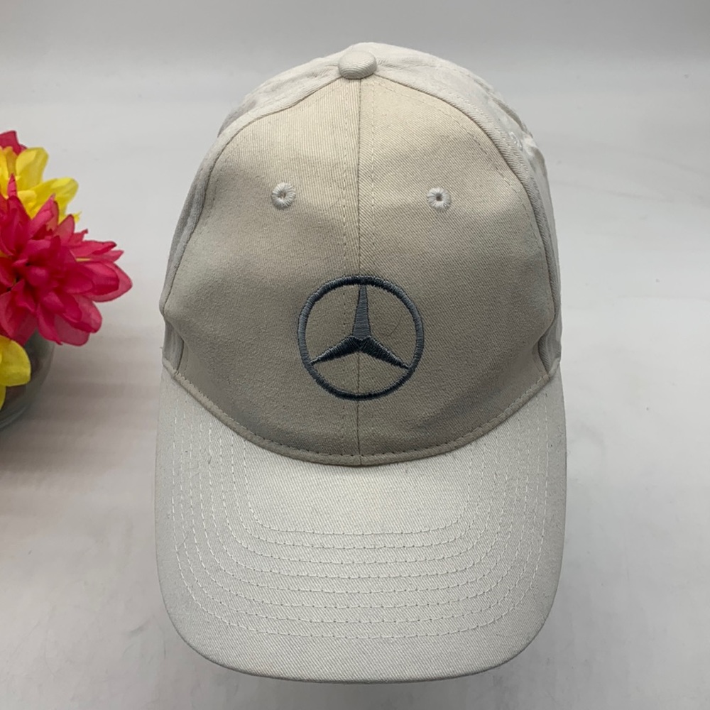 Mercedes-Benz Off White Gray Baseball Hat Adjustable … - Gem